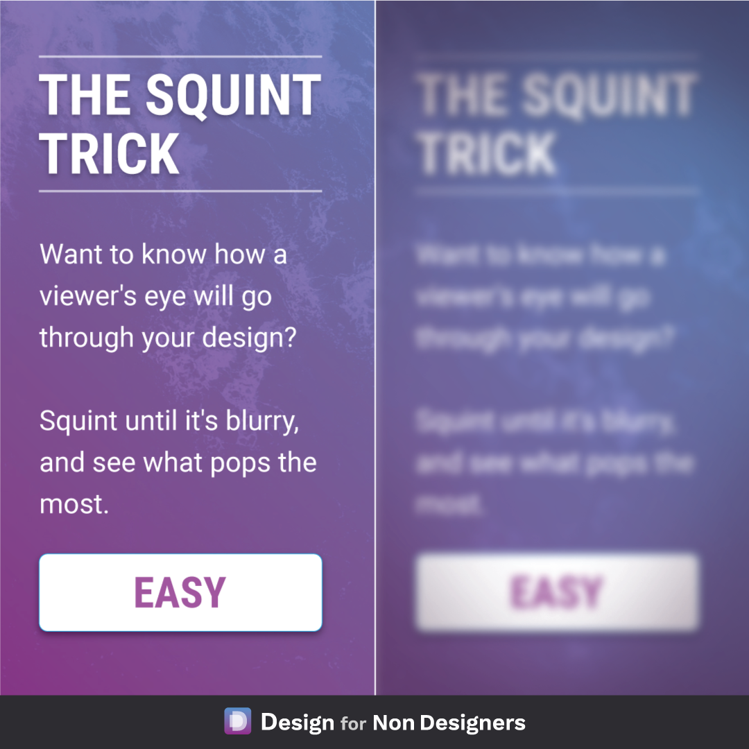 Design Trick for Better Layouts: Squint | Just Enough Design