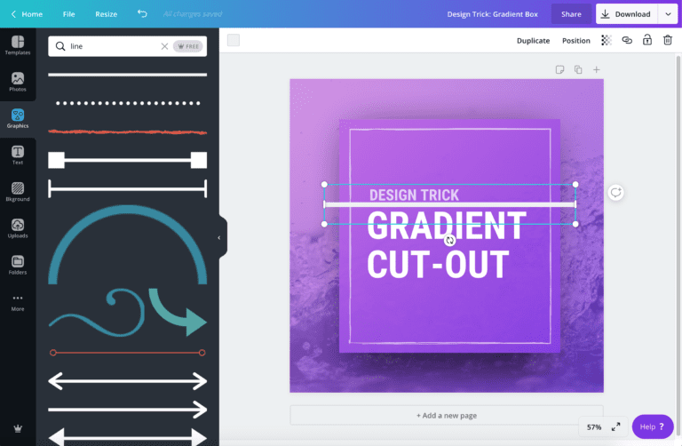 Design Trick: Gradient Cut-Out with Canva | Just Enough Design