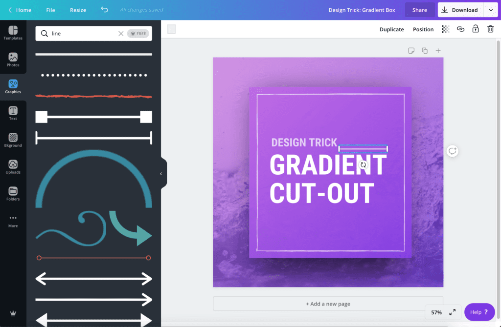 Design Trick: Gradient Cut-Out with Canva | Just Enough Design