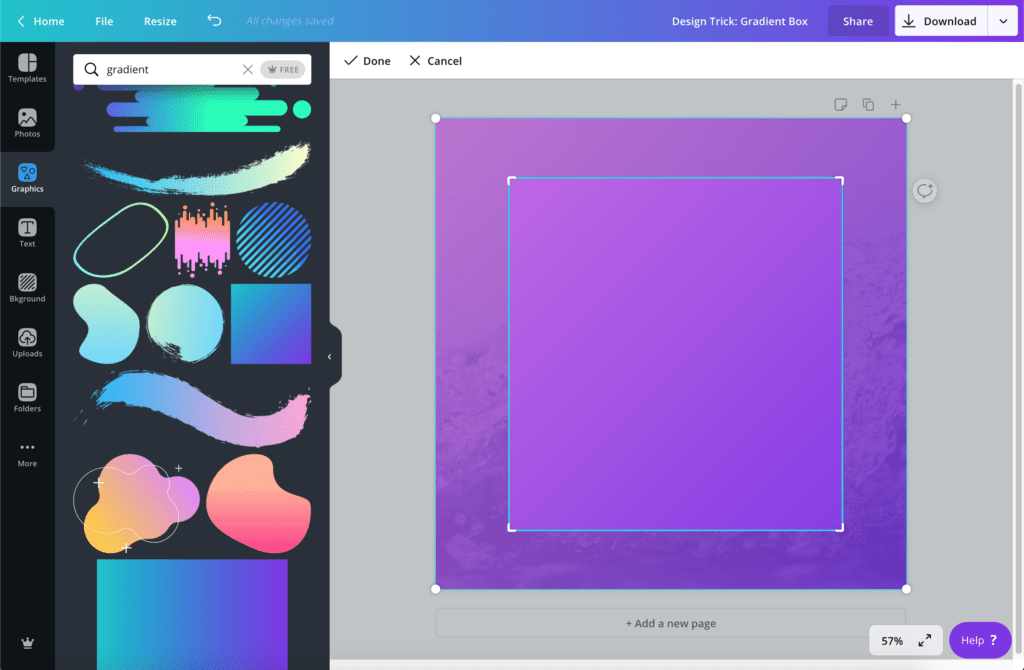 Design Trick: Gradient Cut-Out with Canva | Just Enough Design