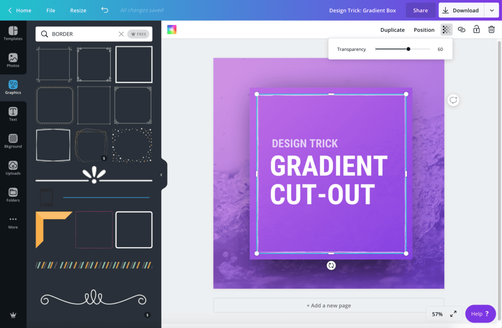 Design Trick: Gradient Cut-Out with Canva | Just Enough Design