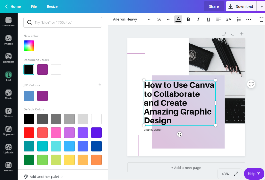 How to Collaborate with Canva | Just Enough Design