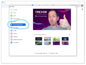 How to add a Zoom background image | Just Enough Design
